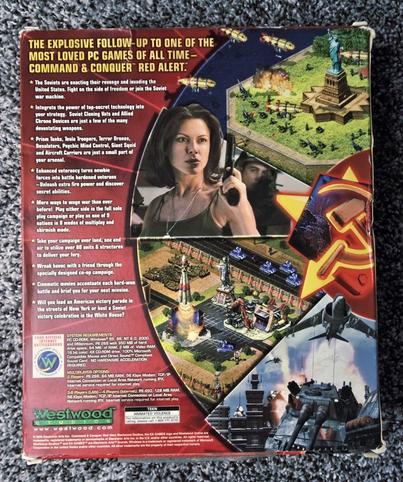 Command & Conquer: Red Alert 2 BIG BOX PC Win 95 CD-Rom Westwood - BOX ...