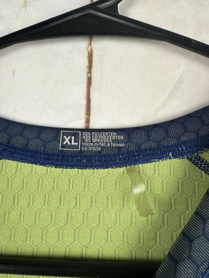 Hayabusa Fusion Long Sleeve BJJ MMA Rash Guard Men's XL Blue/Green | eBay