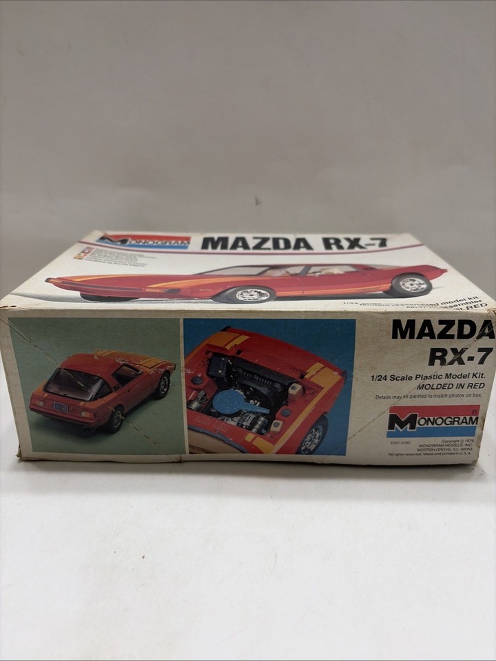 Monogram 1/24 Scale 1979 Mazda RX-7 Coupe KIT #2257 New Open Box | eBay