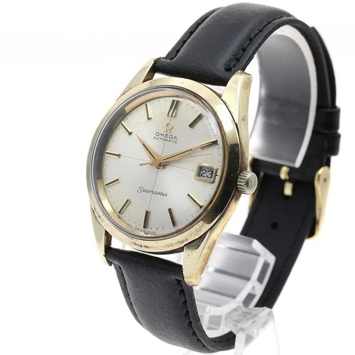 OMEGA SEAMASTER 166010-66 35mm SS/GP Automatic Silver Dial Date #C1309 ...