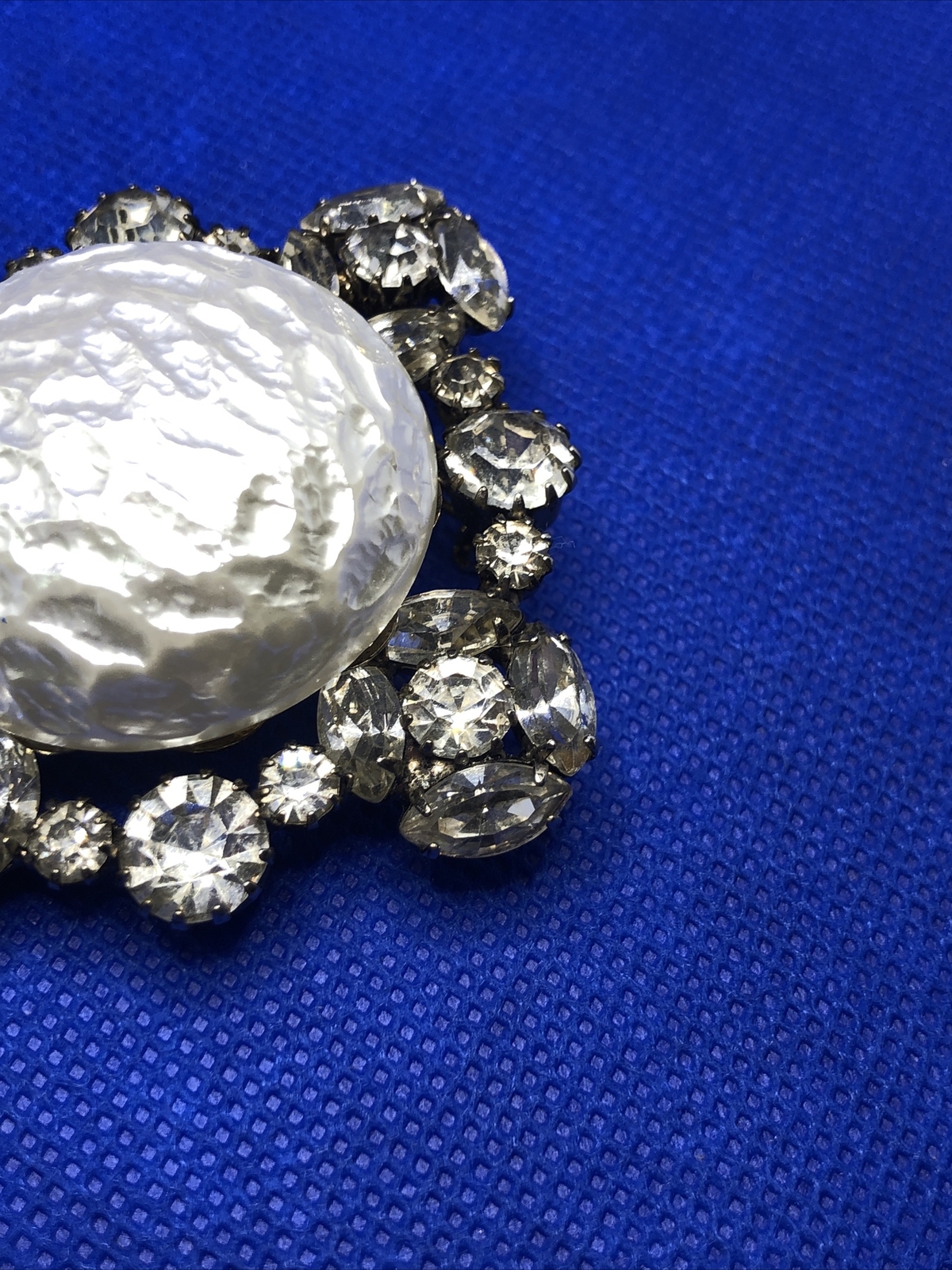 Mid Century Haute Couture Faux Mother Of Pearl Rhines… - Gem