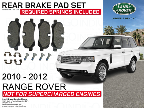Genuine Rear Brake Pad Kit for 2010-2012 LAND ROVER RR-LR134696 | eBay