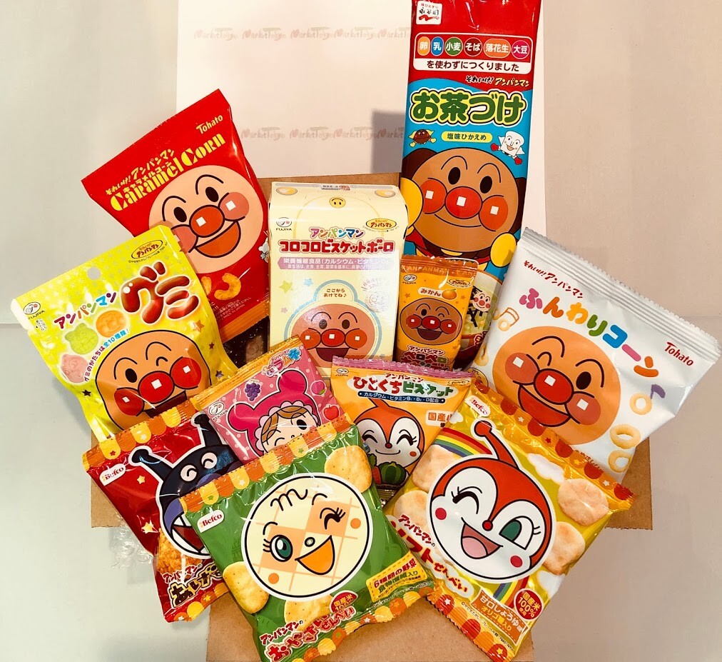 Anpanman Box Set, Snack, Rice Cracker, Candy Assortment, 11 pc, Japan ...