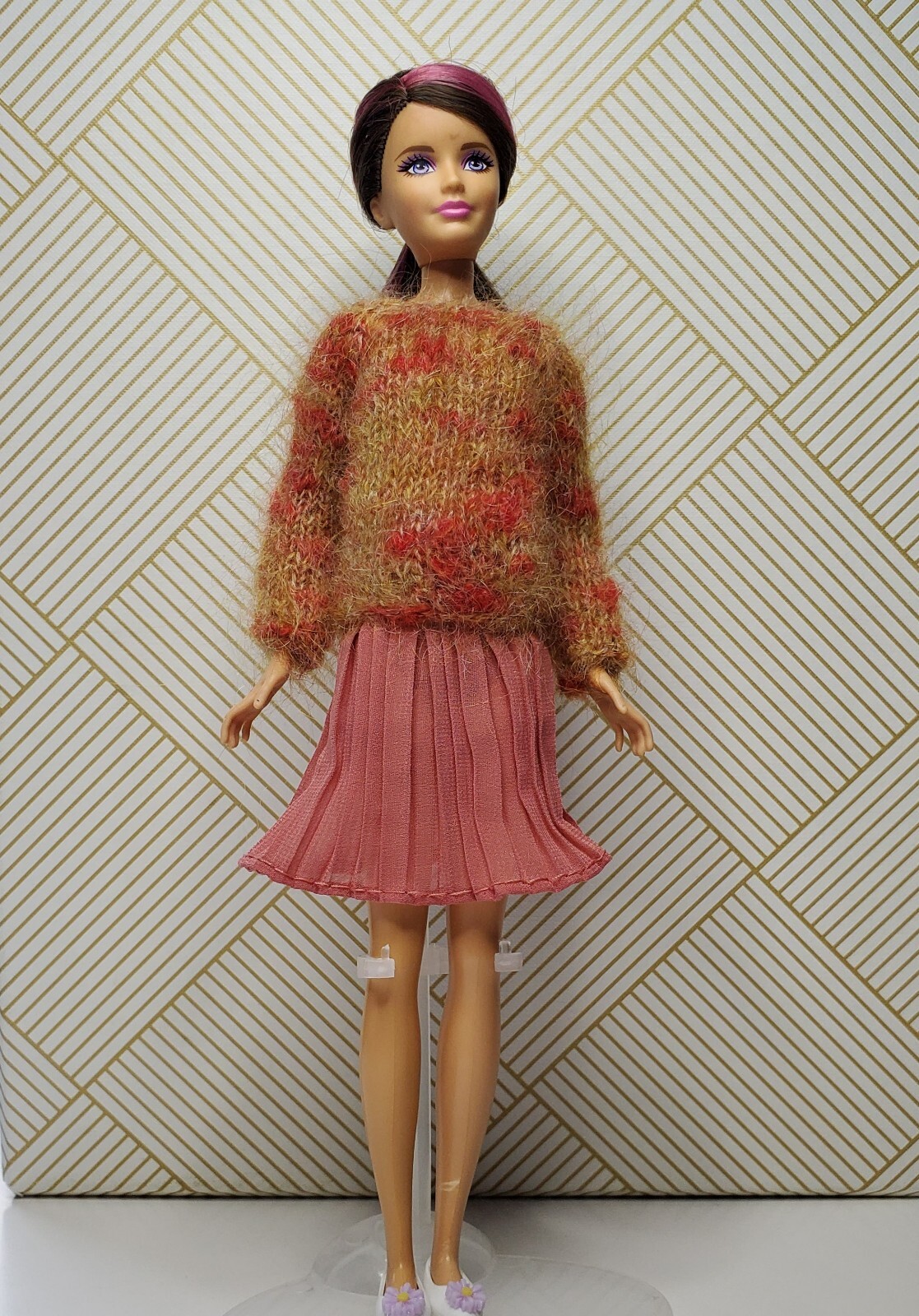 1:6 scale doll clothes fit 10.5" Skipper doll handmade (hand knitted ...