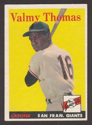1958 TOPPS BASEBALL # 86 VALMY THOMAS RC INV J1815 | eBay
