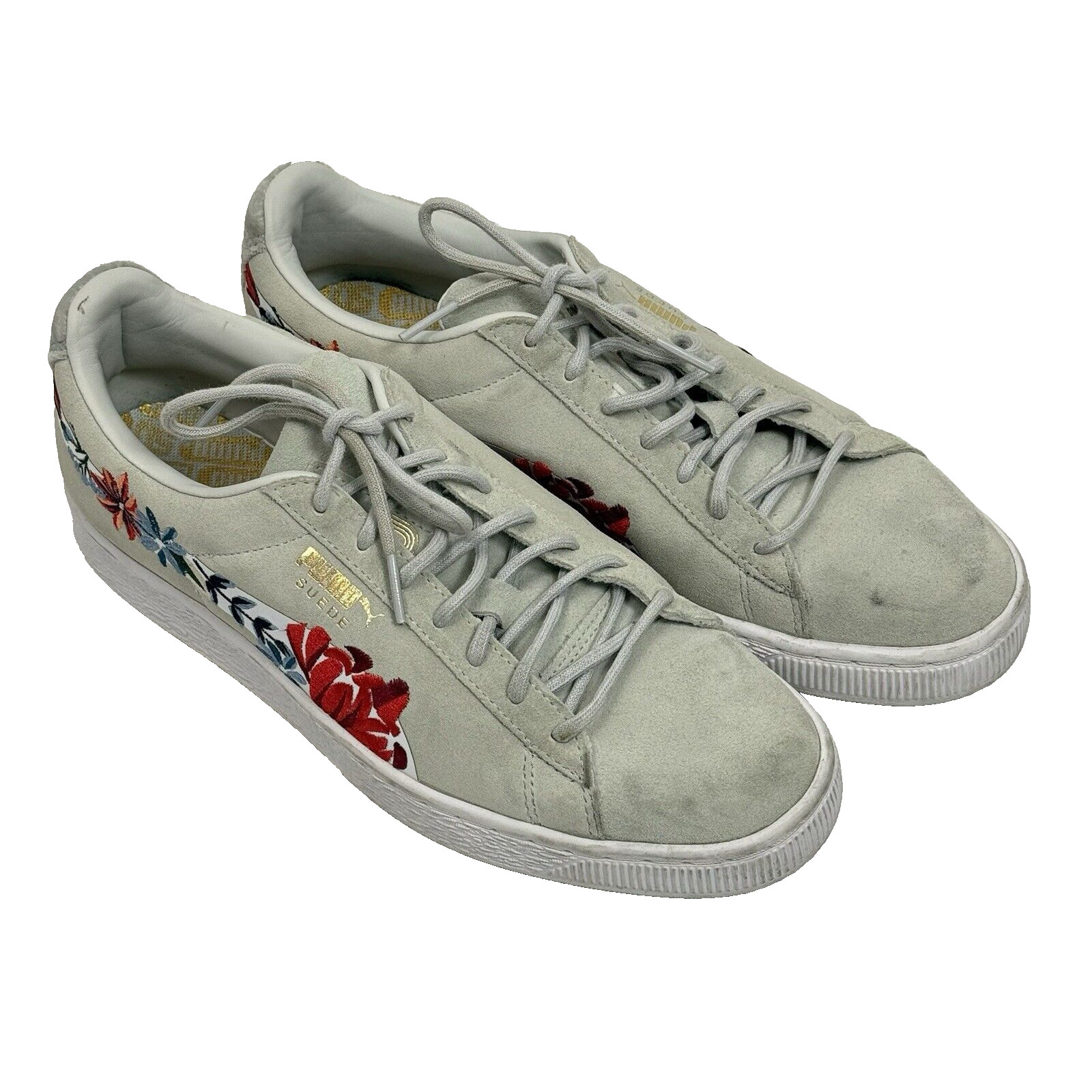 Women's PUMA Suede Hyper Floral Embroidery Embellishe… - Gem