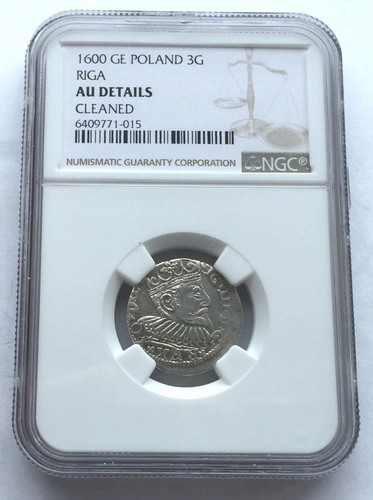 Poland Riga 1600 Sigismund III 3 Grossus NGC AU Silver Coin | eBay