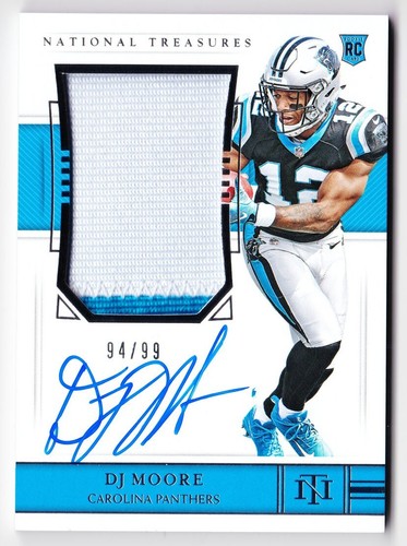 DJ Moore 2018 National Treasures TRUE RPA RC Patch Auto 94/99 - Rookie ...
