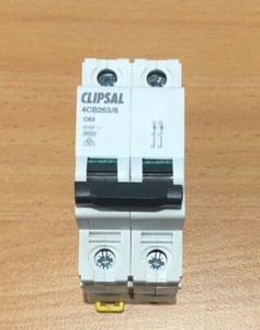 NEW Clipsal Circuit Breaker (4CB263/6) 2-Poles 415V AC C-Curve 6kA 63A ...