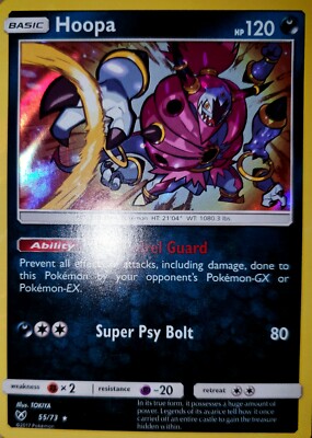 Pokemon Card Hoopa 55/73 Holo Rare Shining Legends New Genuine | eBay