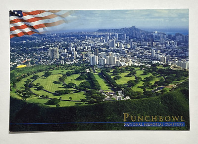 Punchbowl National Cemetery Puowaina Oahu Hawaii Postcard Unposted | eBay
