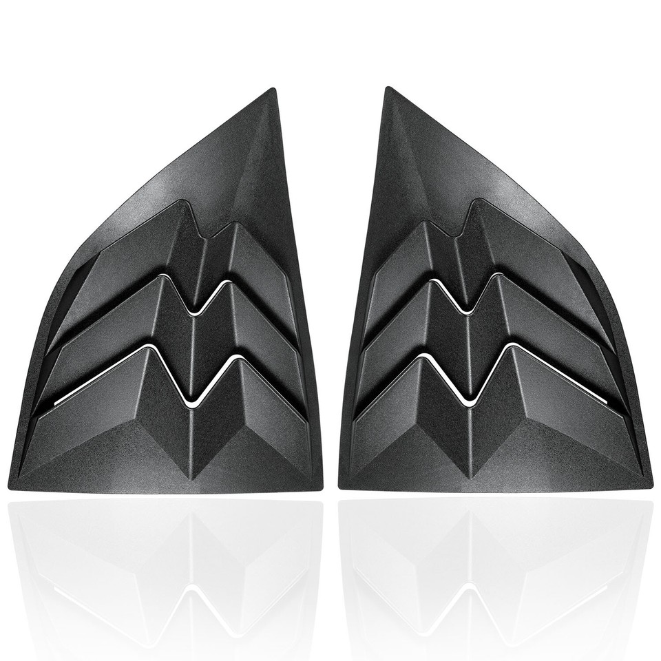 Rear+Side Window Louvers for Dodge Challenger 2008-2023 GT Lambo Matte ...