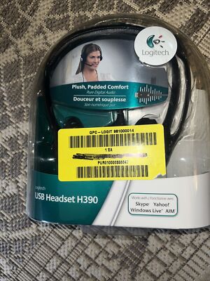 New Logitech H390 USB Headset New in Box | eBay