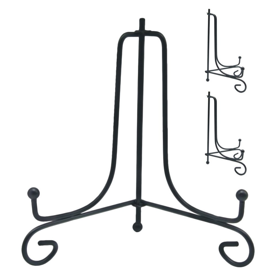 3 Pcs Plate Stand Holder Display for Magazine Decorative Scroll Rack ...