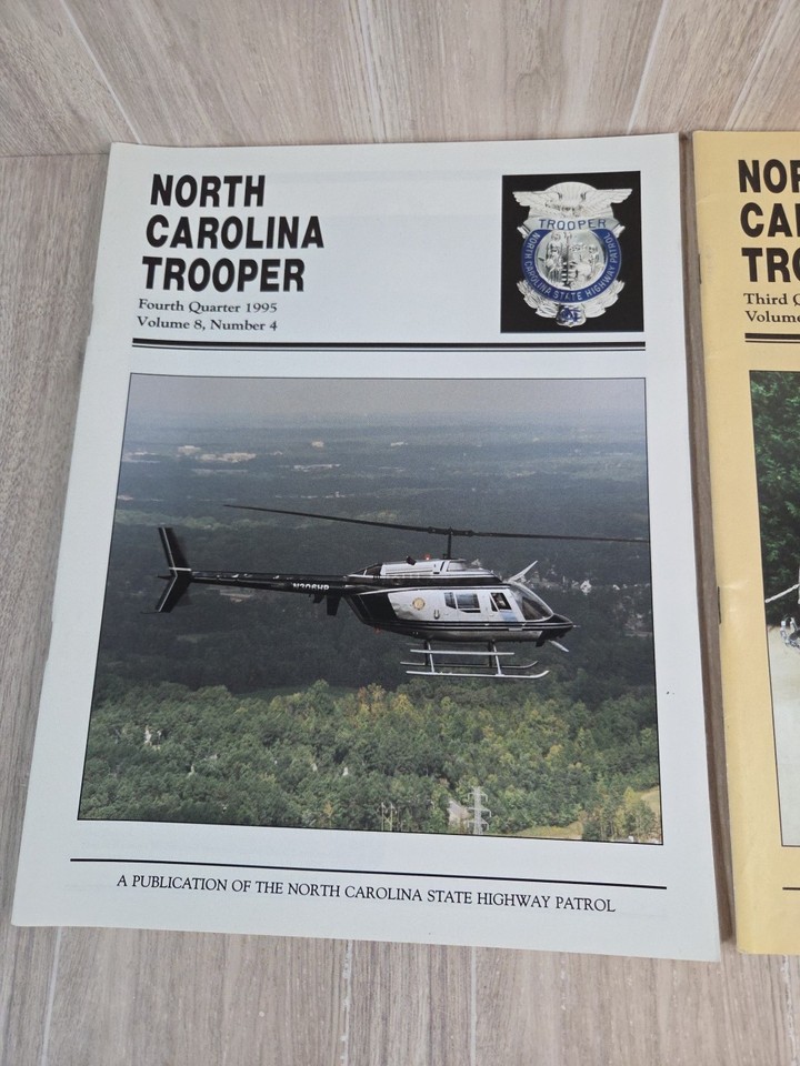 North Carolina Trooper NC State Highway Patrol 2 Magazines 1995 ...