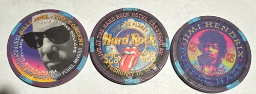 DEFUNCT Hard Rock Hotel VEGAS $25 Jimi Hendrix, Rolling Stones, Billy ...