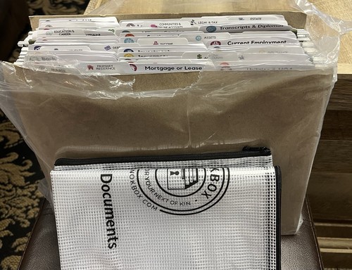 NOKBOX Base Kit Estate Planning And Home Org Set New Open | eBay