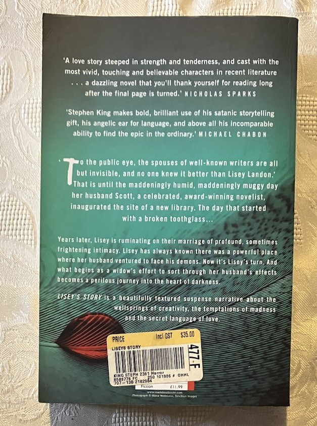 Stephen King Liseys Story 2006 Paperback Book Large Fiction Novel ...