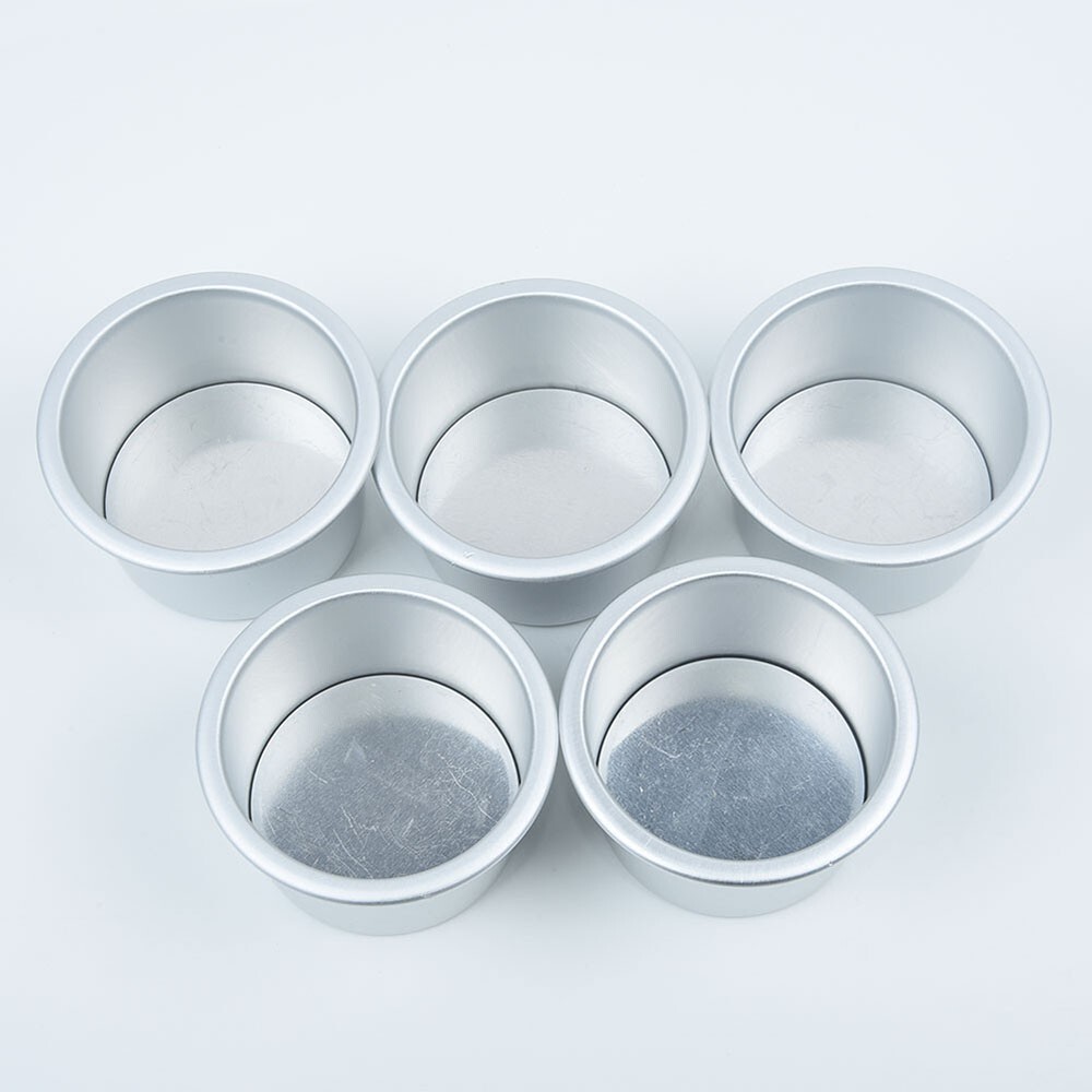 Durable and Long lasting Round Mini Cake Pan Set of 5 Removable Bottom ...