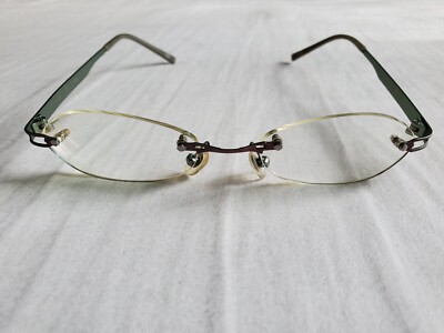 Sama Beta Titanium 47-19-140 Women's Pink Rimless Designer Glasses | eBay