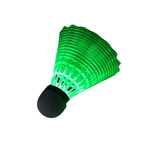 4x Green LED Shuttlecock Badminton Balls Glow Birdies Lighting Goose ...