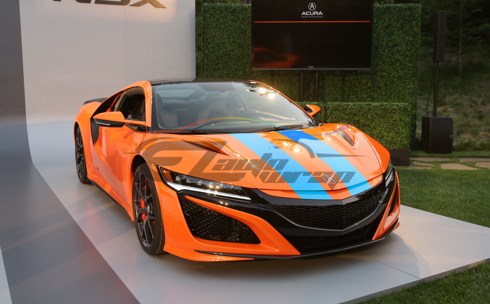 Matte Color Racing Stripes Vinyl Wrap Decals For Acura NSX Stripe 25FT ...