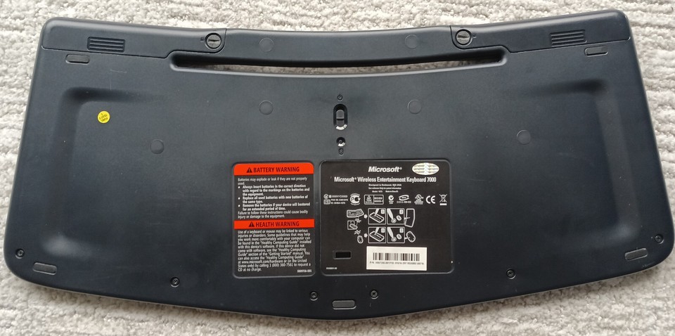 Microsoft Wireless Entertainment Keyboard 7000 Model 1073 Tested ...