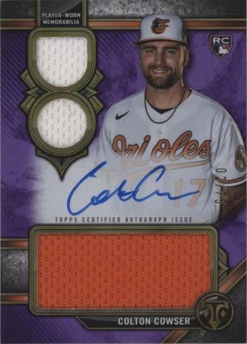 2024 Topps Triple Threads - Rookie Autograph Relics Colton Cowser #RAR ...