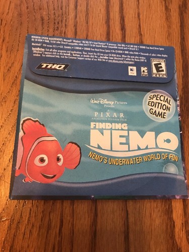 Disney/Pixar Finding Nemo PC/ CD-Rom Software Disc Only Ships N 24h | eBay