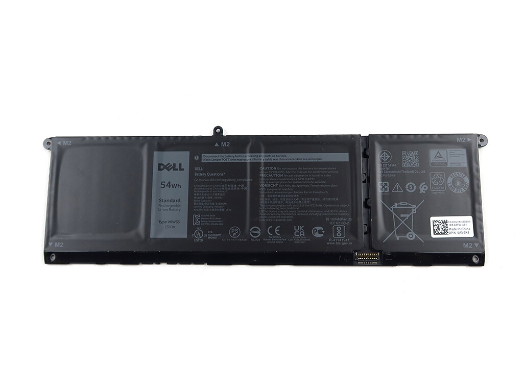 GENUINE DELL LATITUDE 3520 3320 15V 54WH 3420MAH 4-CELL LI-ION BATTERY ...