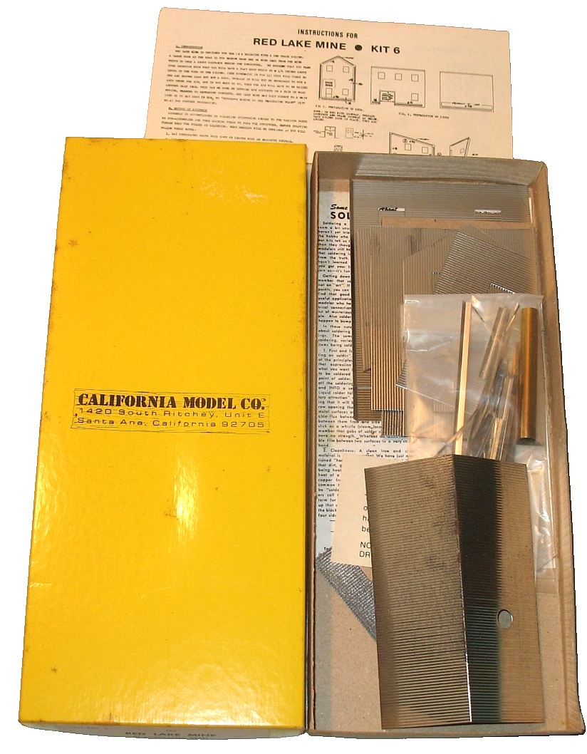 Ho Scale Building Kit Train Railroad California Model Co. Red Lake mine ...