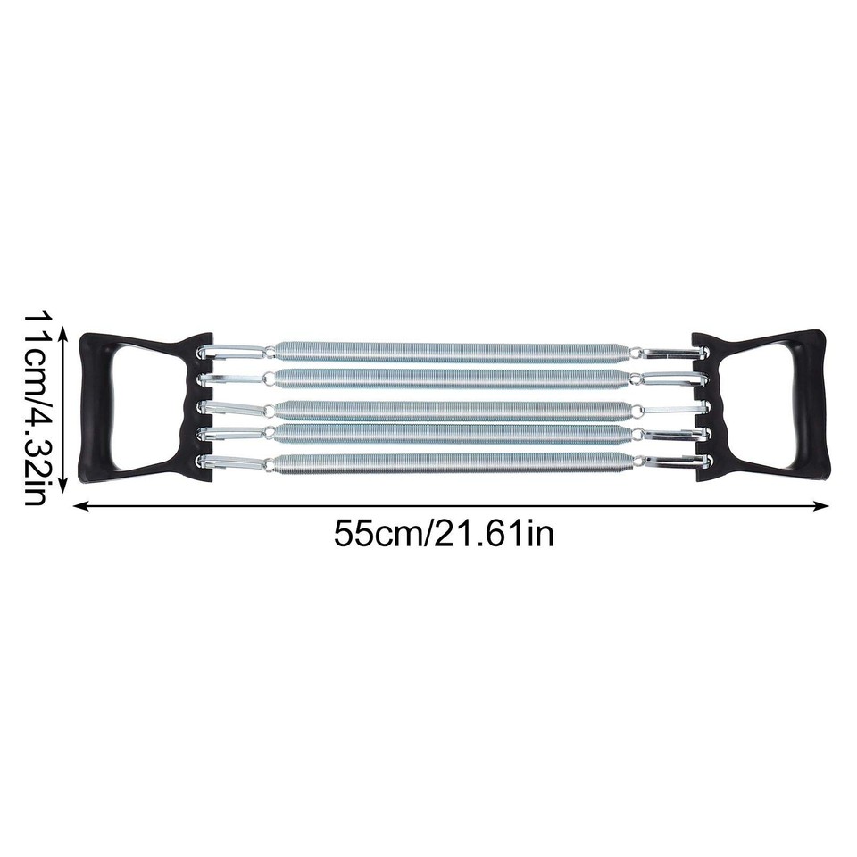 Kisangel 1pc Spring Chest Expander with 5 Springs Arm Muscle Strength ...