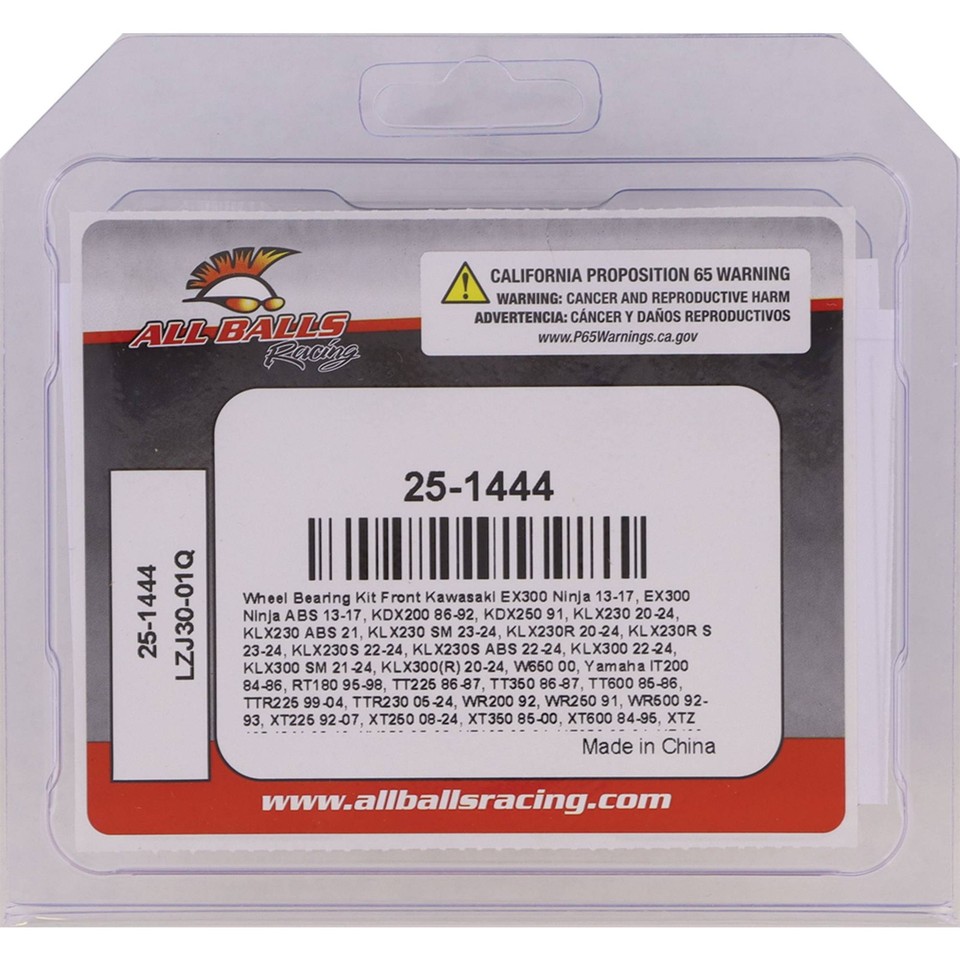 All Balls 25-1444 Wheel Bearing Kit Front For Yamaha YZ490 84-90 | eBay