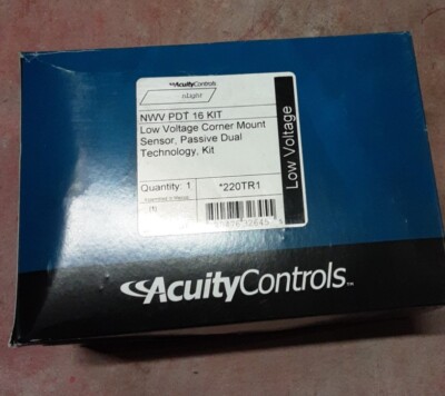NEW ACUITY Controls NWV PDT 16 KIT CORNER MOUNT SENSOR PASSIVE DUAL ...