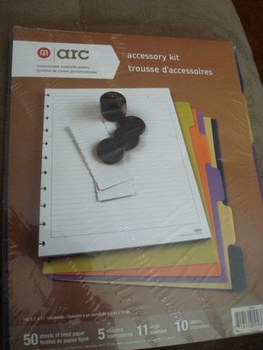 M BY STAPLES ARC CUSTOMIZABLE NOTEBOOK SYSTEM ACCESSORY KIT 28561 | eBay