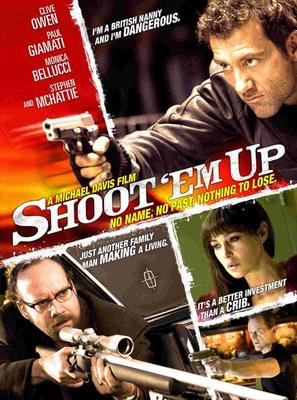 SHOOT 'EM UP Movie POSTER 27x40 E Clive Owen Monica Bellucci Paul ...