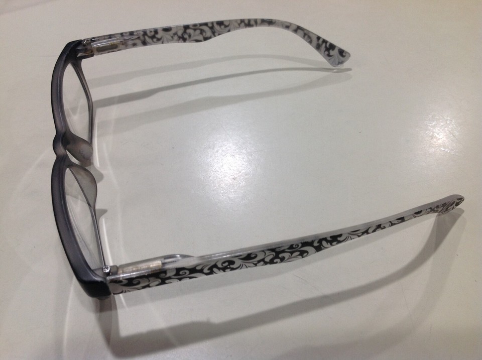 Integrated Spring Hinges READERS Eyeglasses 652 +2.50 58mm Grey Fleur ...