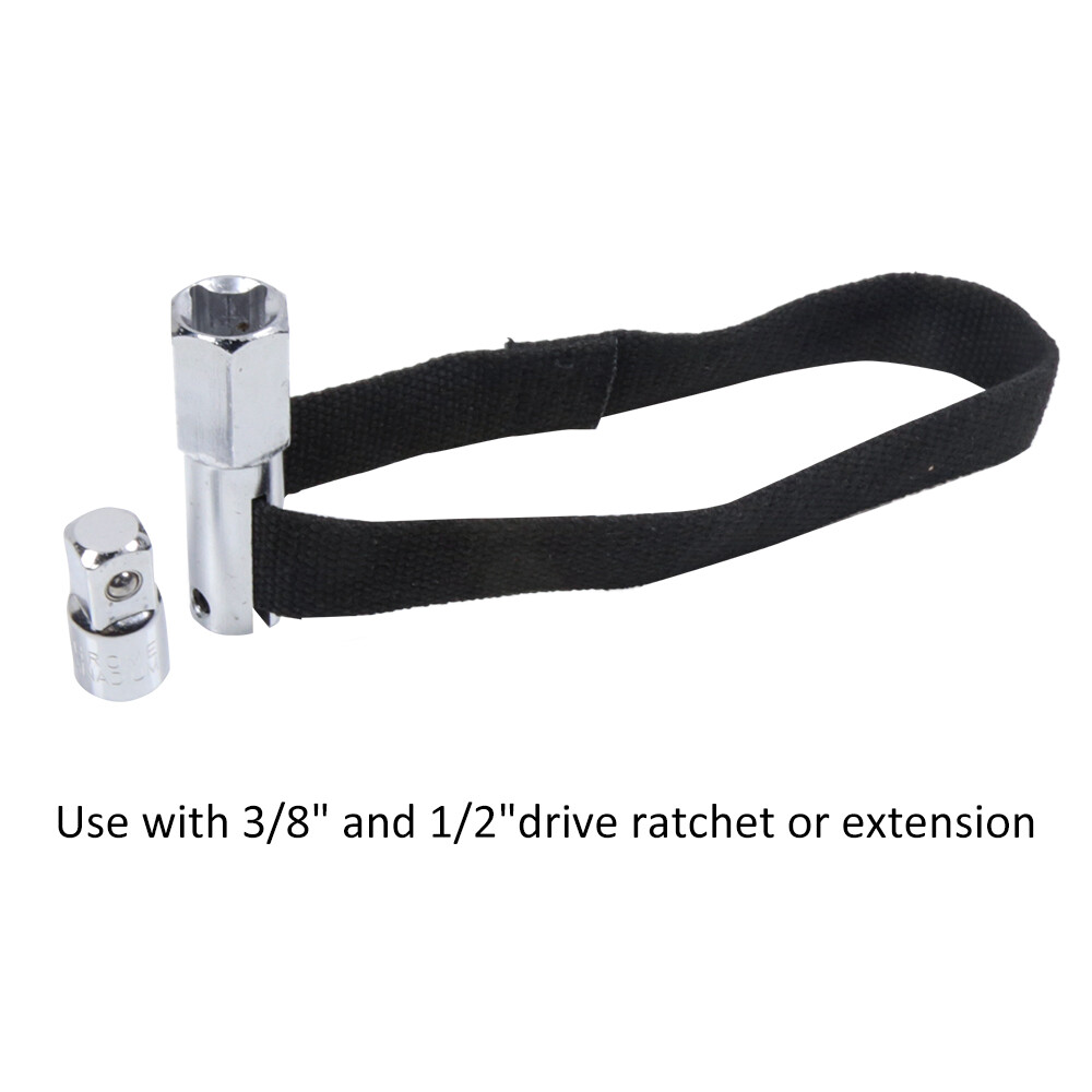 Drive Heavy-Duty Oil Filter Strap Wrench 1/2" 3/8" Tool Remove For ATV ...