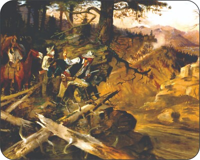 Ambush By Charles Russell Mouse Pad 7 x 9 Cowboy Paintings Old West | eBay