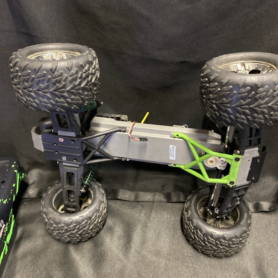 Traxxas Stampede 2wd 1/10 Slider/Roller Brushed/VXL Used Green Monster ...