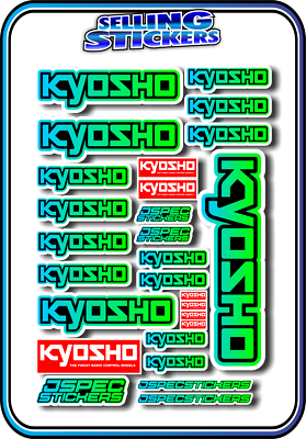KYOSHO MODEL RC CAR DRONE BOAT BUGGY MINI Z STICKERS DECALS ROBOT R/C ...