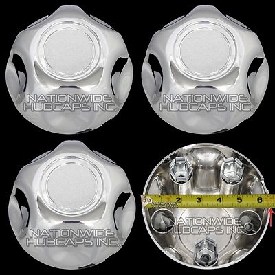 Set of 4 Ford 5 Lug Chrome Center Cap Wheel Cover Rim Hub Caps Small ...