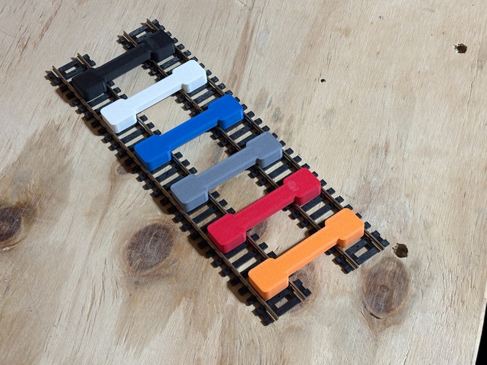 HO 2" 13 ft Parallel Train Track Laying Spacer Spacing SET OF 4 Color ...