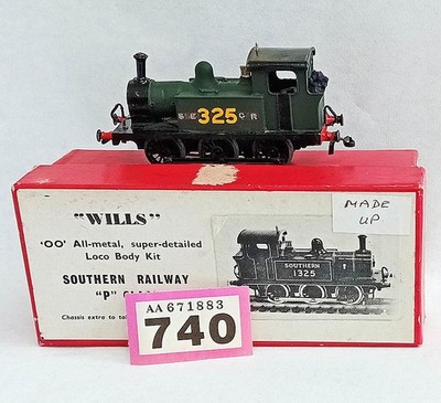 Wills white metal loco tank kit P Class BUILT Southern 00 740 | eBay UK