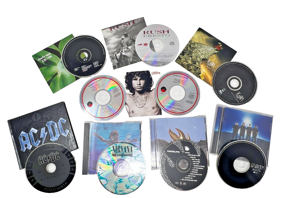 90s Rock Alternative Grunge CD Lot of 8 AC/DC Korn POD Nirvana ...
