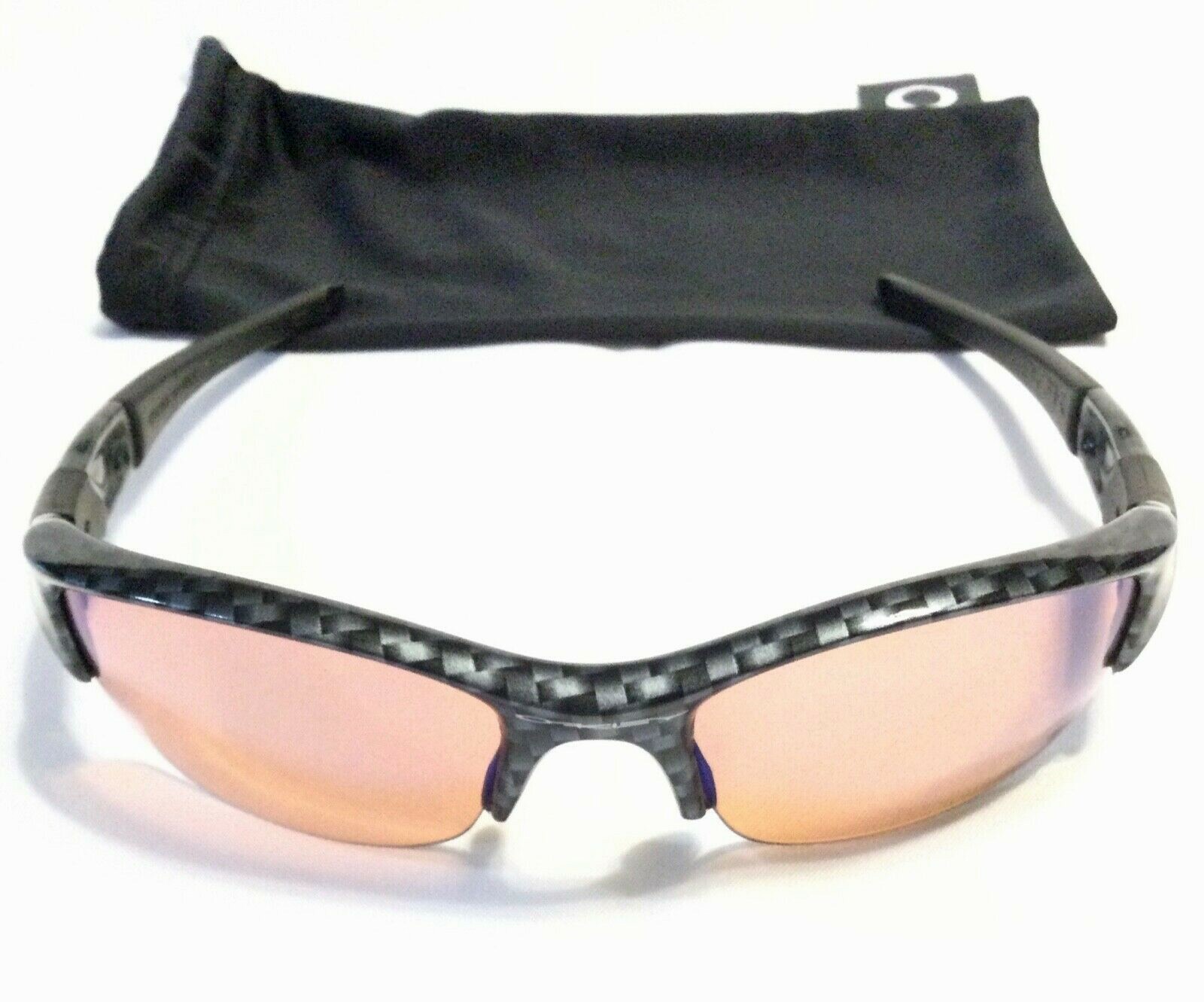 RARE OAKLEY FLAK JACKET 1.0 SUNGLASSES Carbon Fiber F… - Gem