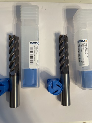 2 X 16mm END MILL SECO CARBIDE LONG CUTTER JS514160D3C.0Z4-NXT 4fl ...