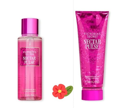 New Victoria's Secret NECTAR PULSE Fragrance Body Mist and Lotion Set ...