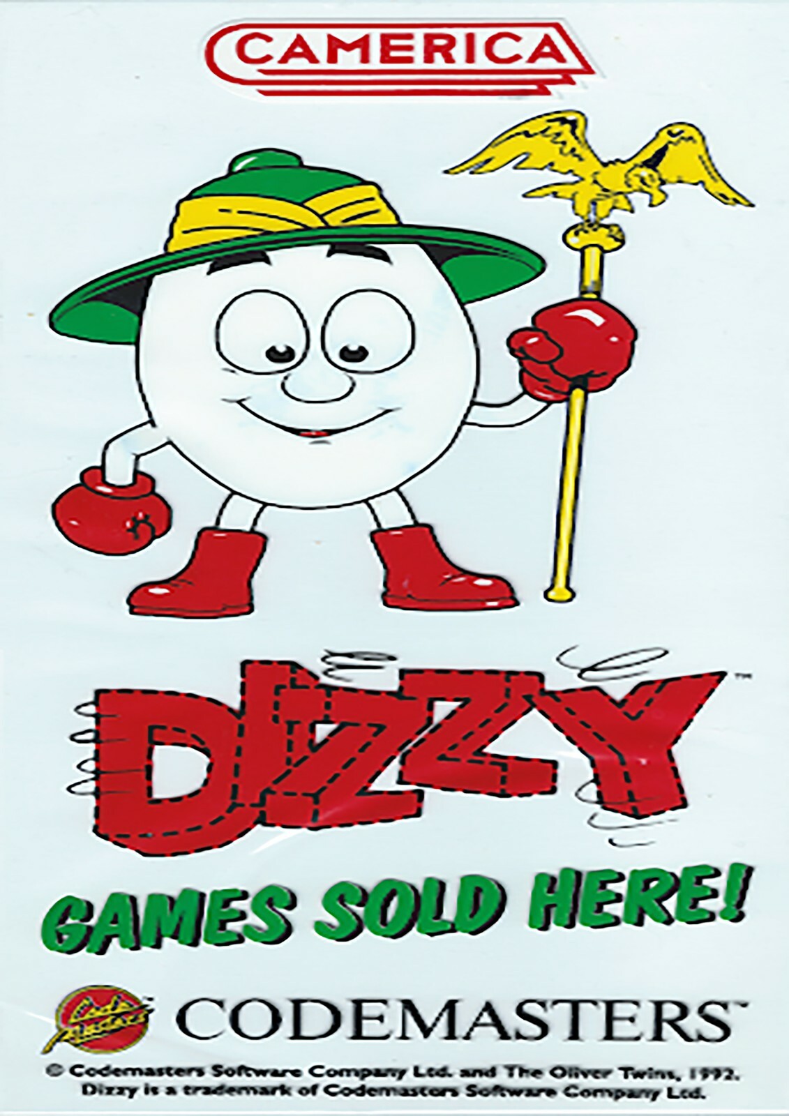 Reproduction Retro Gaming "Dizzy the Egg" Poster, Home Wall Art, Size ...