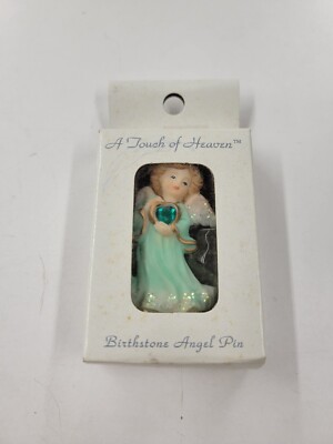 Vintage Birthstone Angel Pin. May Emerald. A Touch Of Heaven. JC-X1405 ...